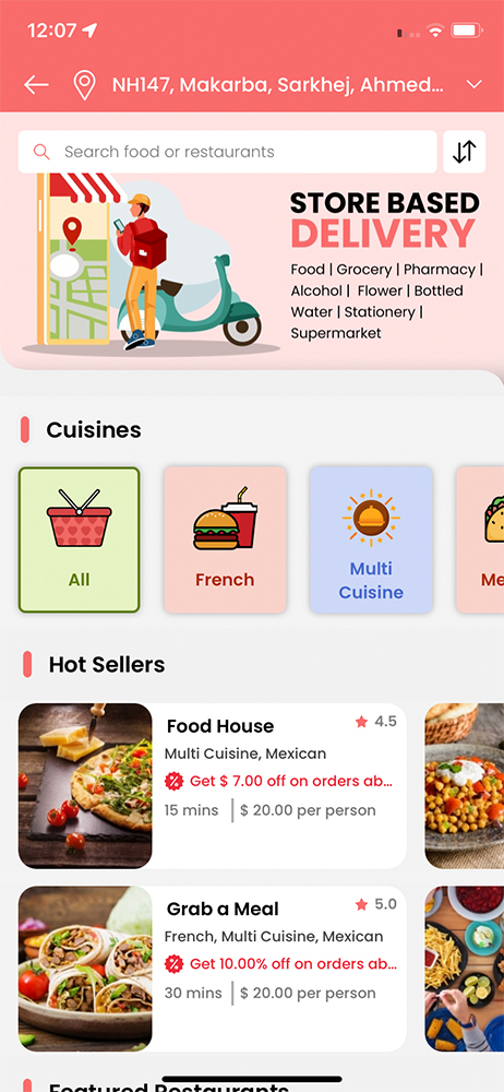 7Now clone | On Demand Delivery App Development
